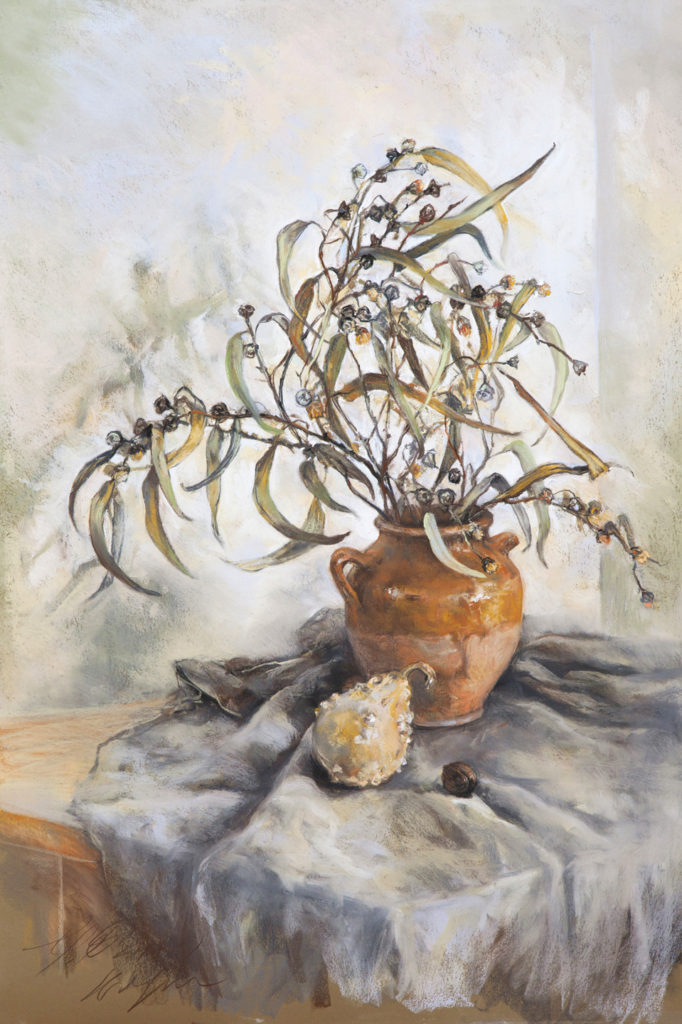 A still life Pastel painting, enjoying the colors. - Pastel Portraits